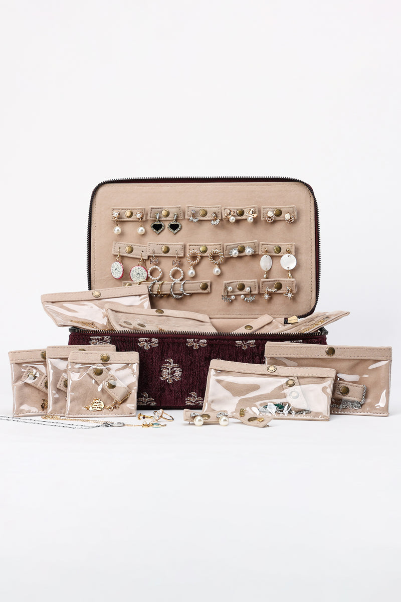 Victorian Large Jewelry Travel Case - Funky Patterns – MCW Handmade Gifts